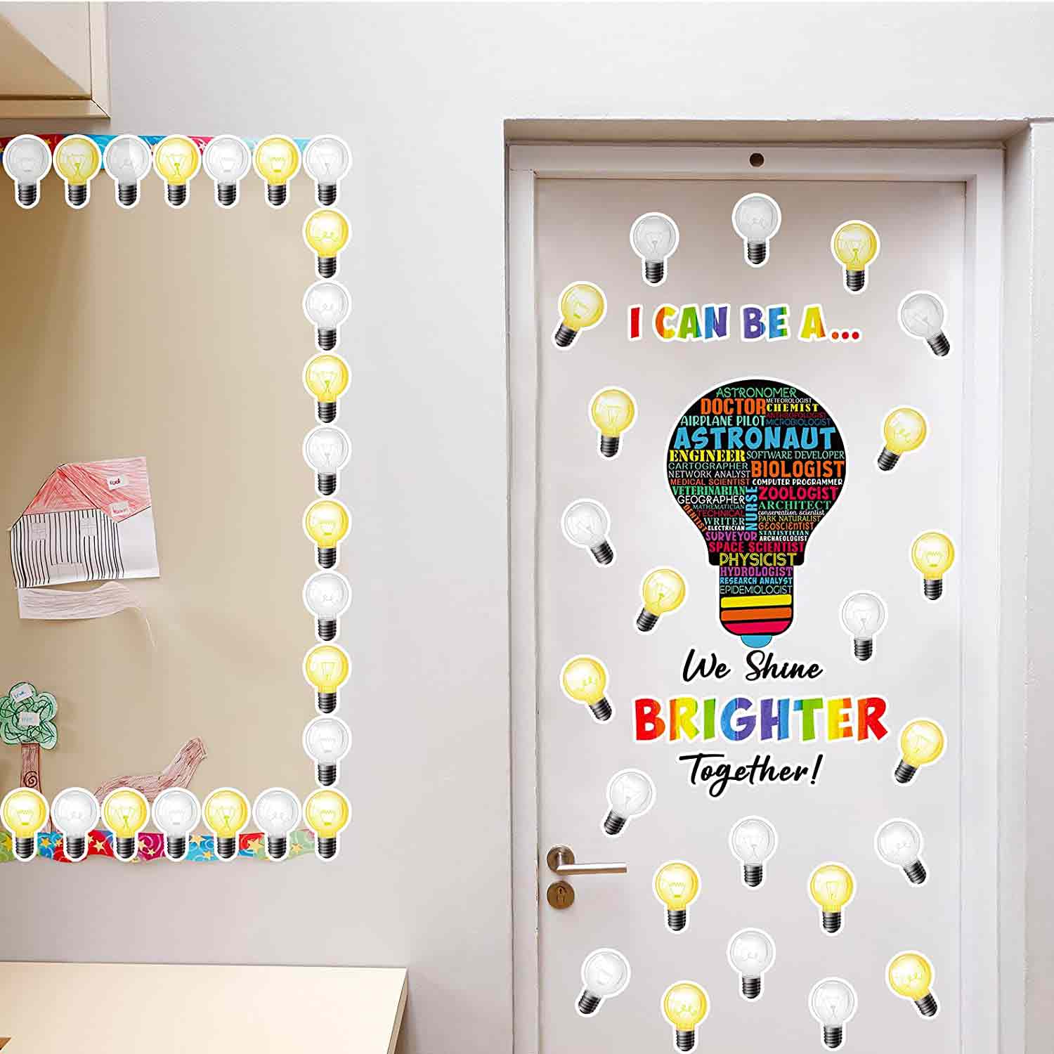 49 Pcs Careers Poster Classroom Bulletin Board Set Science Classroom ...