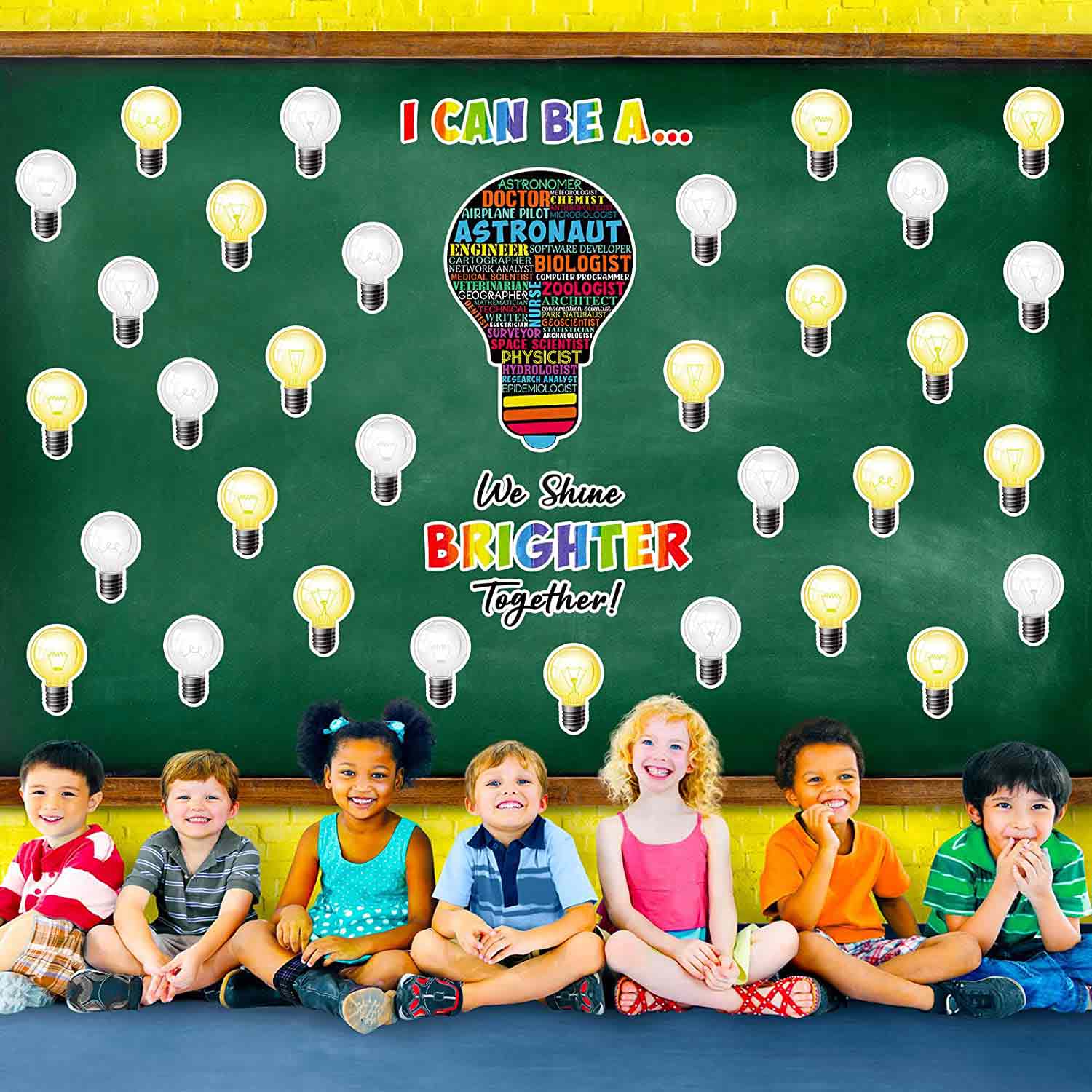 49 Pcs Careers Poster Classroom Bulletin Board Set Science Classroom ...