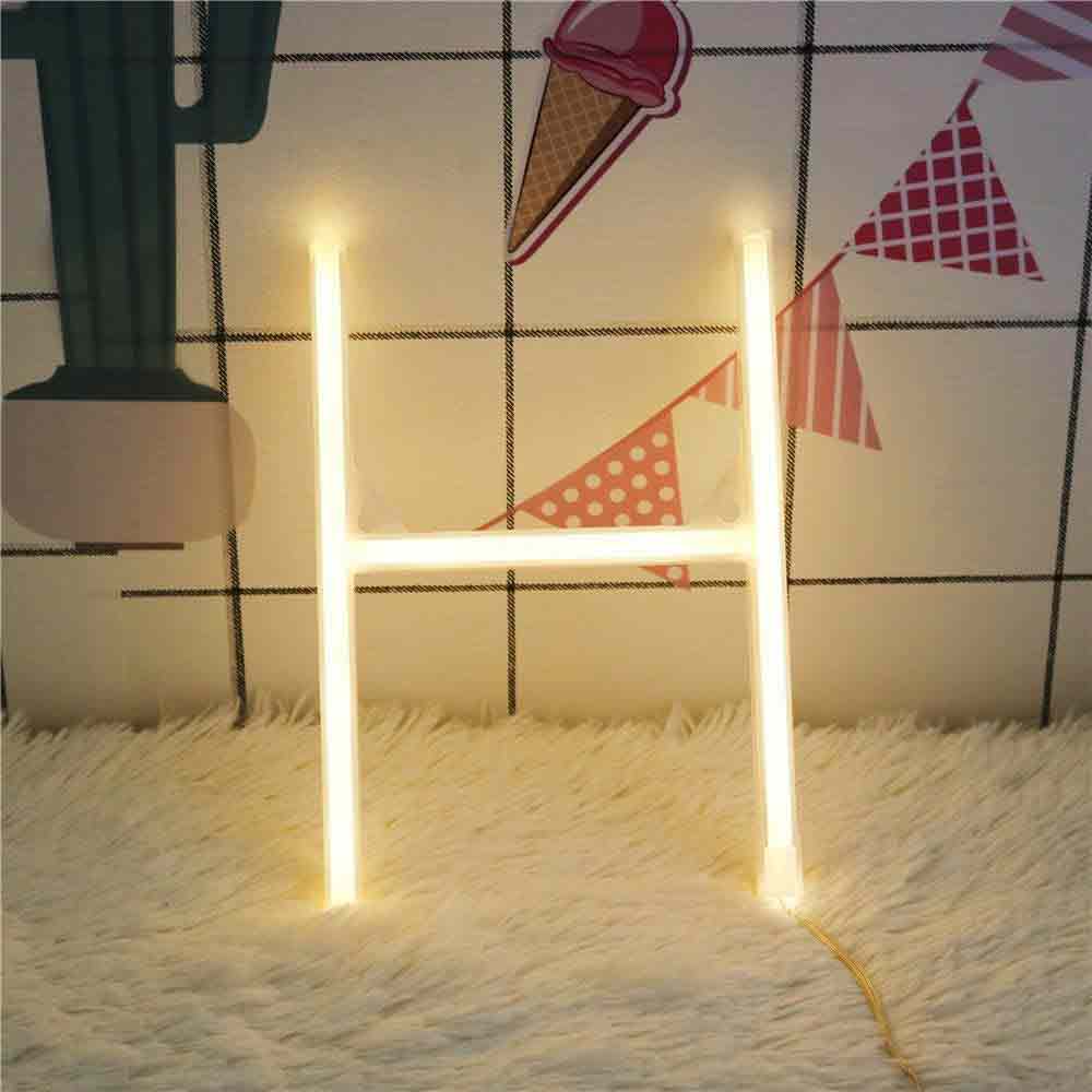 Neon Letter Light Alphabet Lamp Decor, Bar Sign, Wall Decoration ...