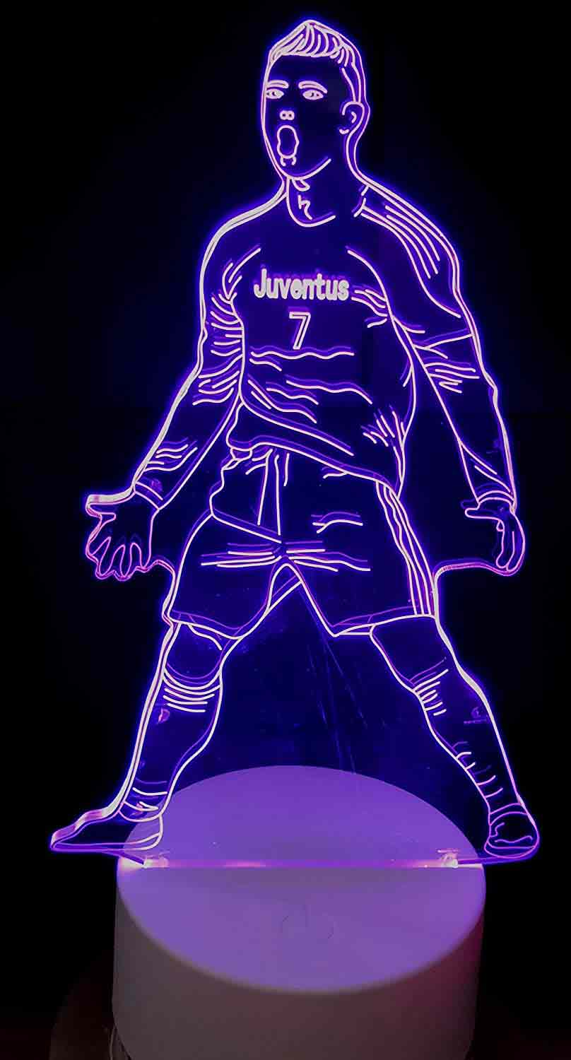 3D Night Lights Football Club Player Night Lamp, Acrylic, LED - Best ...