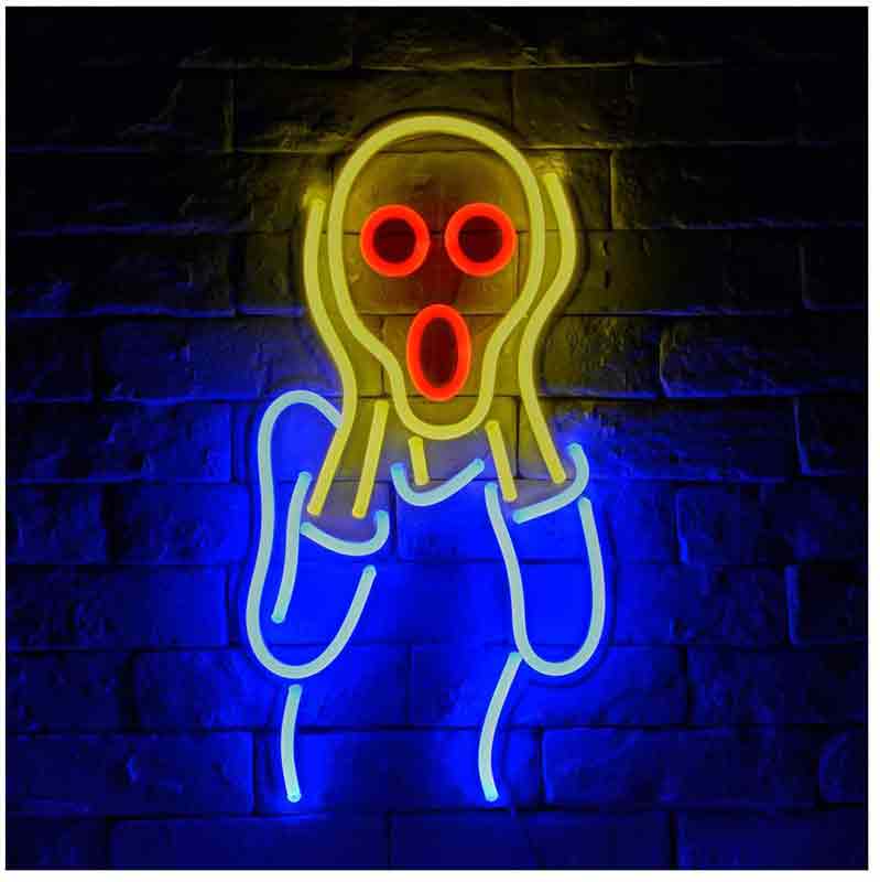 The Scream Neon Sign Lights Art Wall Decorative Lights - Best Price Arts