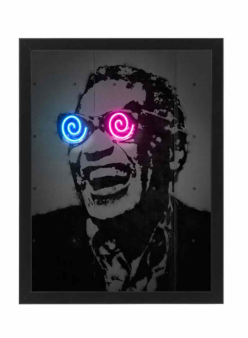 Ray Charles Neon, Accessories, Multicolor, MDF, 1-piece - Best Price Arts