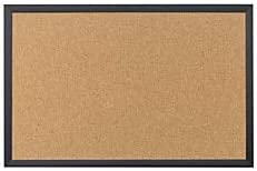 Cork Bulletin Board, 23 x 35 inch - Black Wood Frame - Best Price Arts