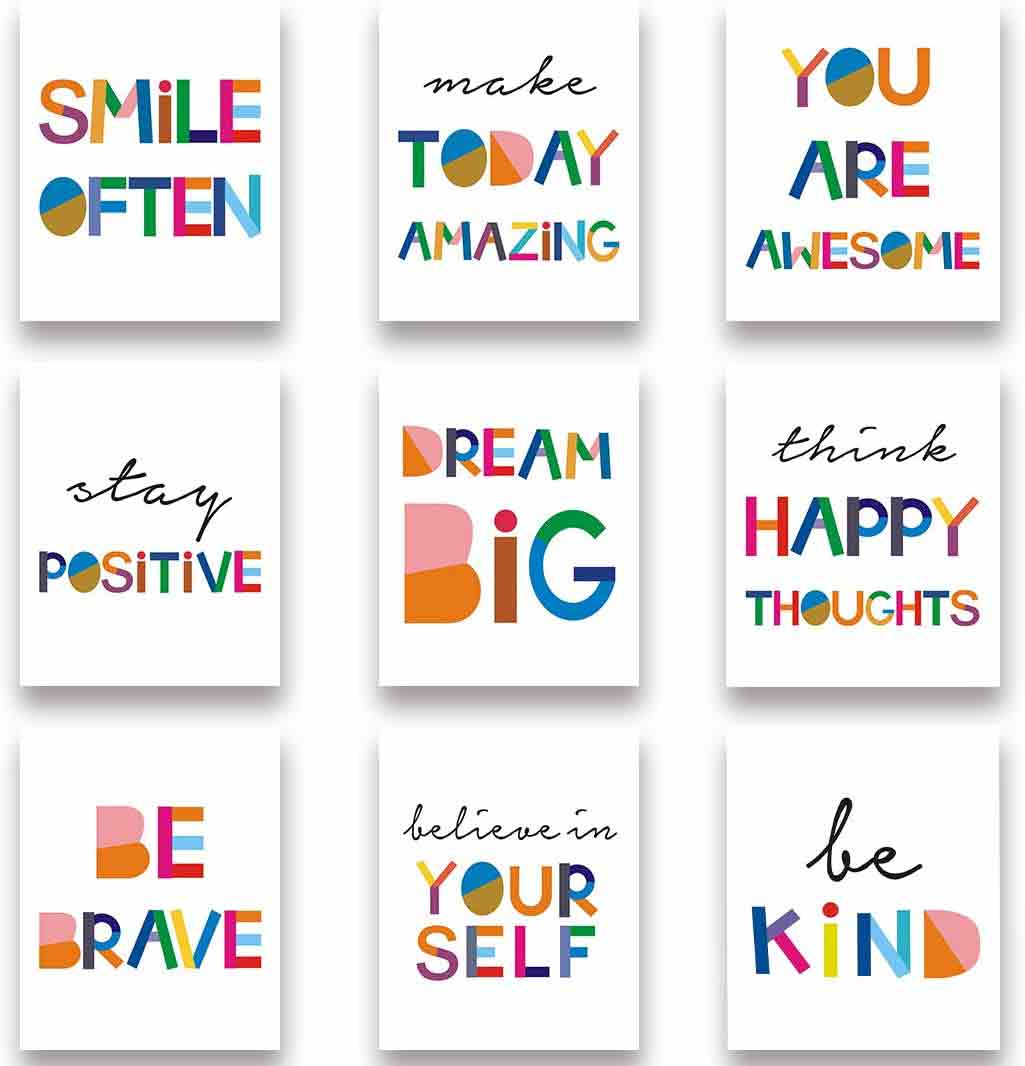 Watercolor Words Inspirational Quote Modern Minimalist Typography Art ...