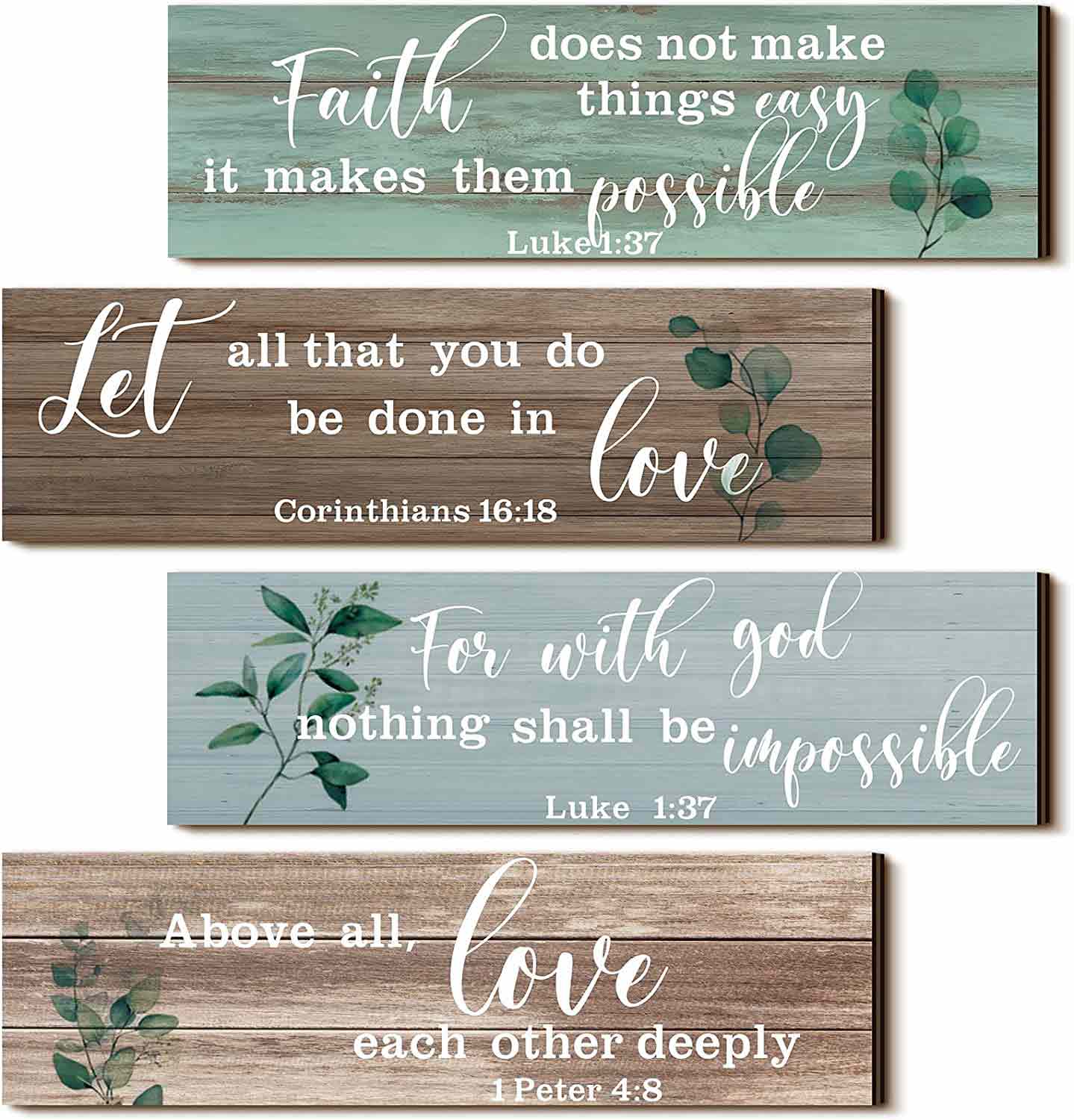 Bible Verses Wall D?cor Psalms Scripture Wall Art Wooden Christian Sign ...