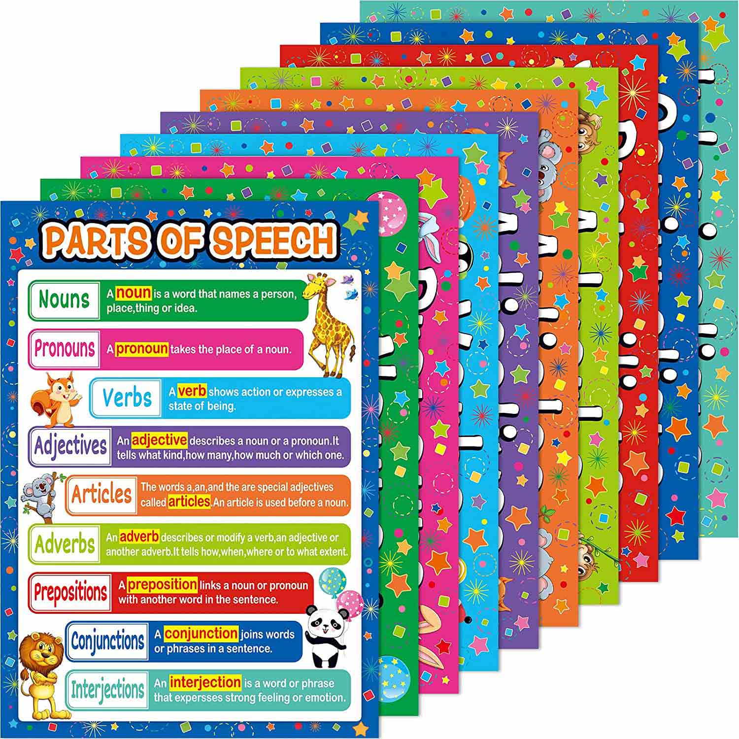 Educational Posters Speech Learning Poster Grammar Poster 16 x 11 Inch ...