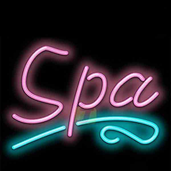 Spa Neon Light, swimming pool, Multicolour, LED - Best Price Arts