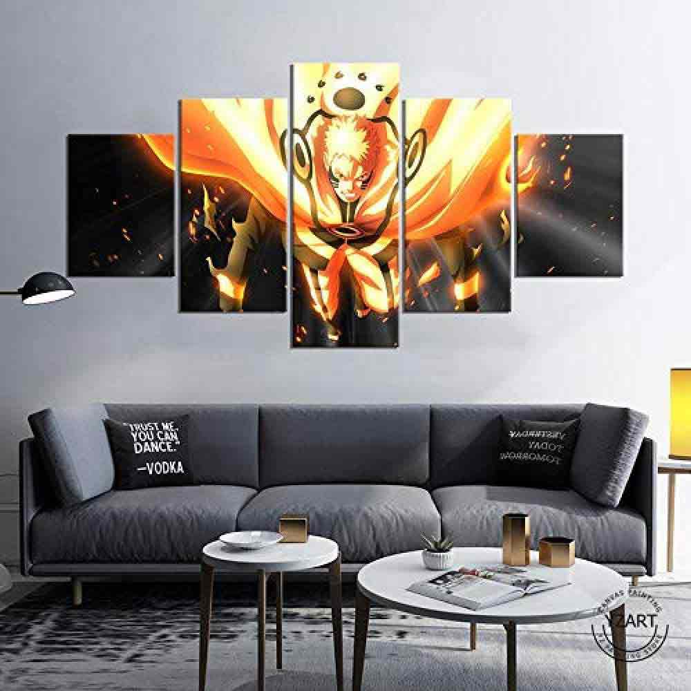 5 pieces canvas print painting modern living room wall decoration art ...