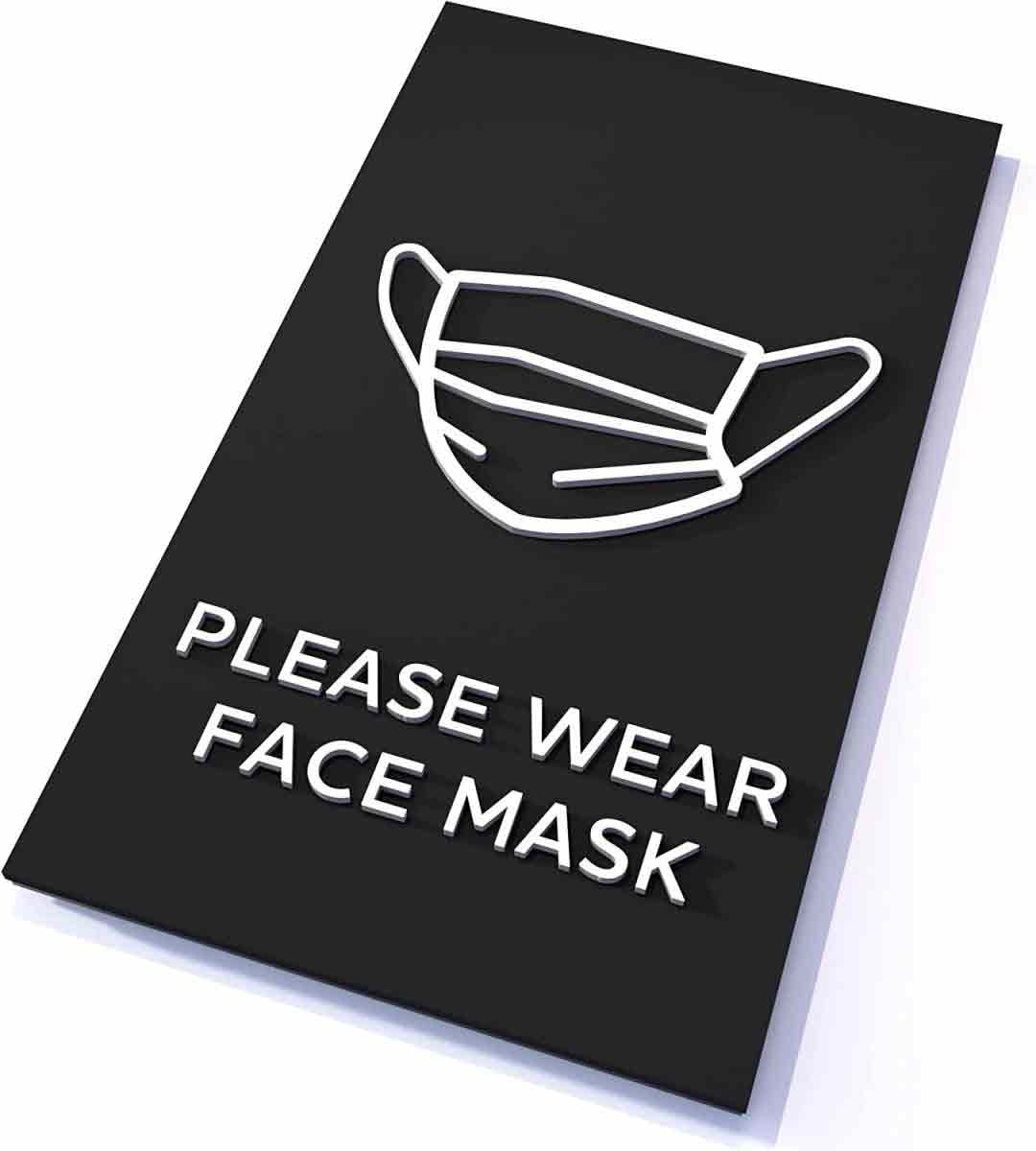 Face Mask Required Sign for Businesses - Please Wear Face Mask Sign ...