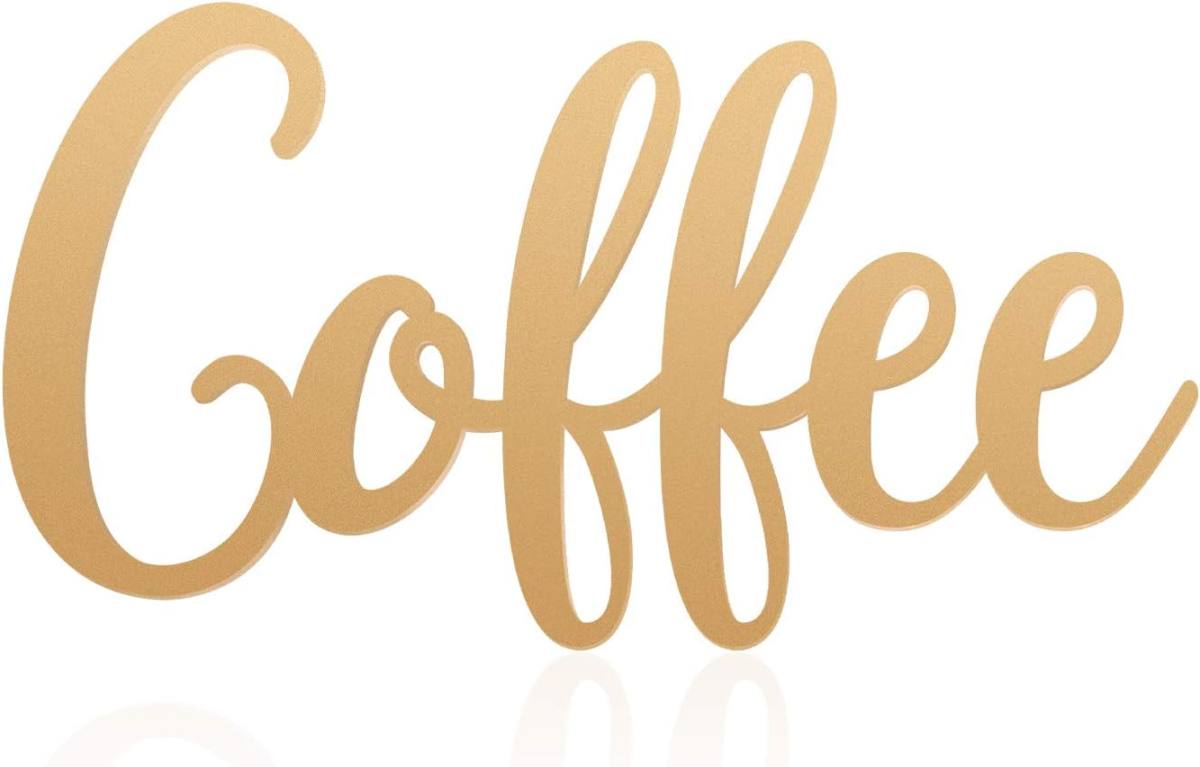 Coffee Wall Word Sign Coffee Bar Wall Decor Kitchen Wood Word Art ...