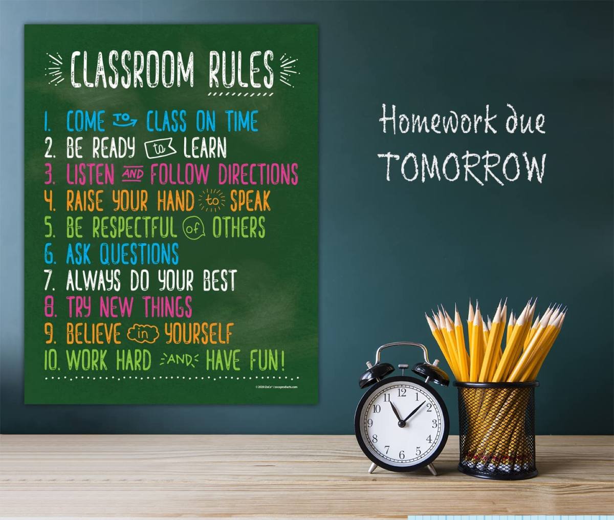 Classroom Rules Posters for Science, History, Reading, Music, Math ...