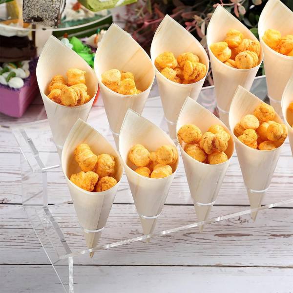 12 Holes Food Cone Display Stand Cone Holder for Charcuterie ...