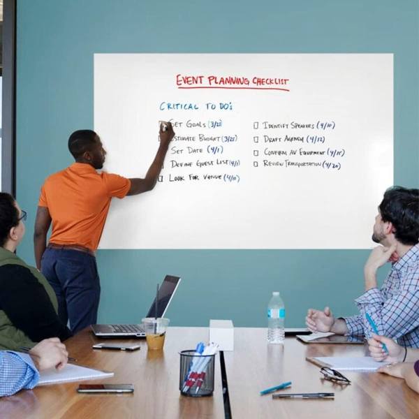 White Board Dry Erase, White Board Stick on Wall, 35.4x78.7 Inches Dry ...